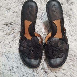 Born | Shoes | Born Heels Sandals Flower Detail Size 8 | Poshmark